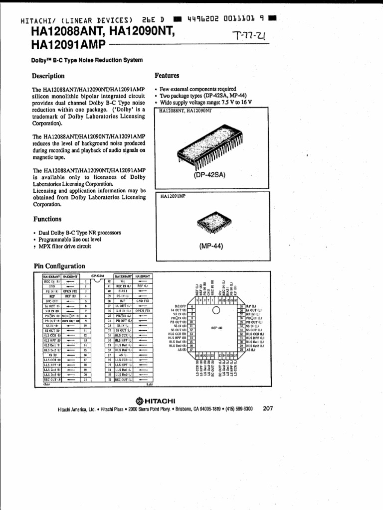 HA12090NT Hitachi | PDF