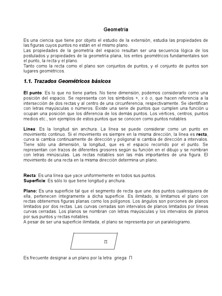 GeometríaFiguras Planas | PDF