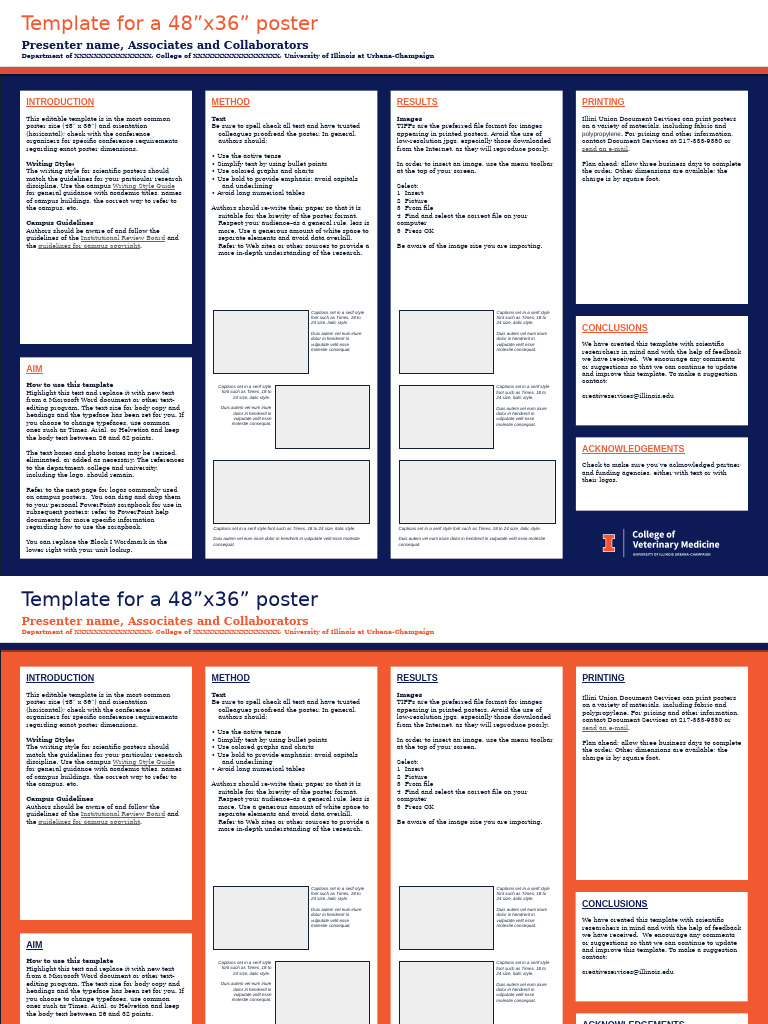 48x36h Research Poster CVM | PDF | Typefaces | Arial