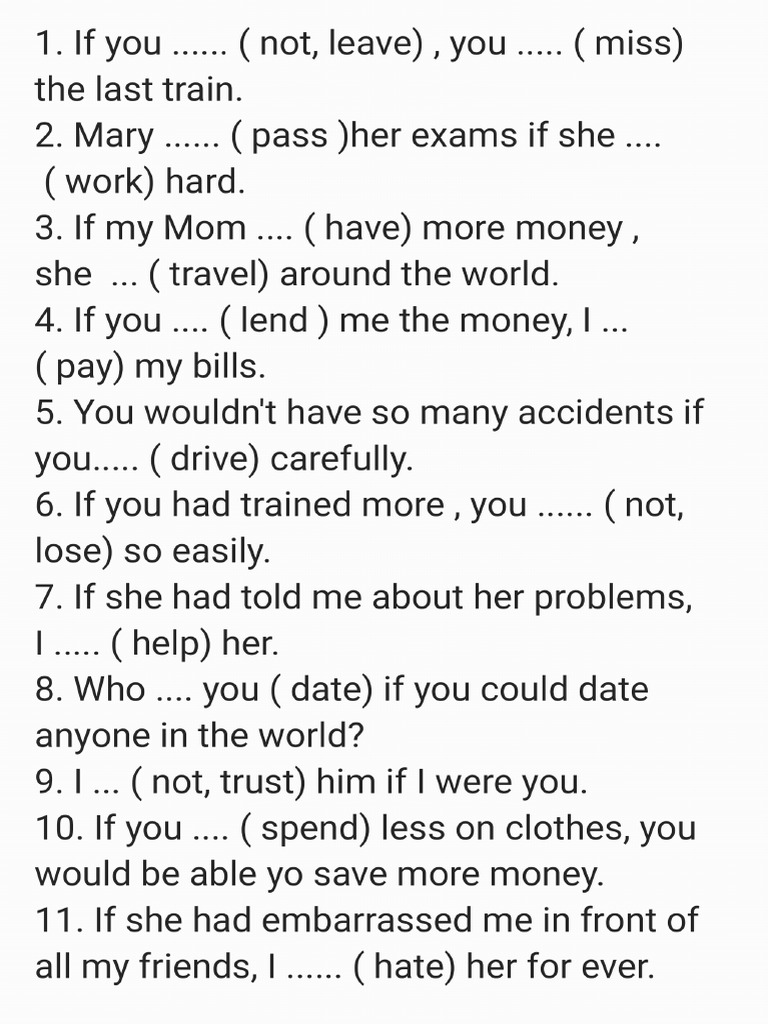 Revision Conditionals 250523 213532 | PDF