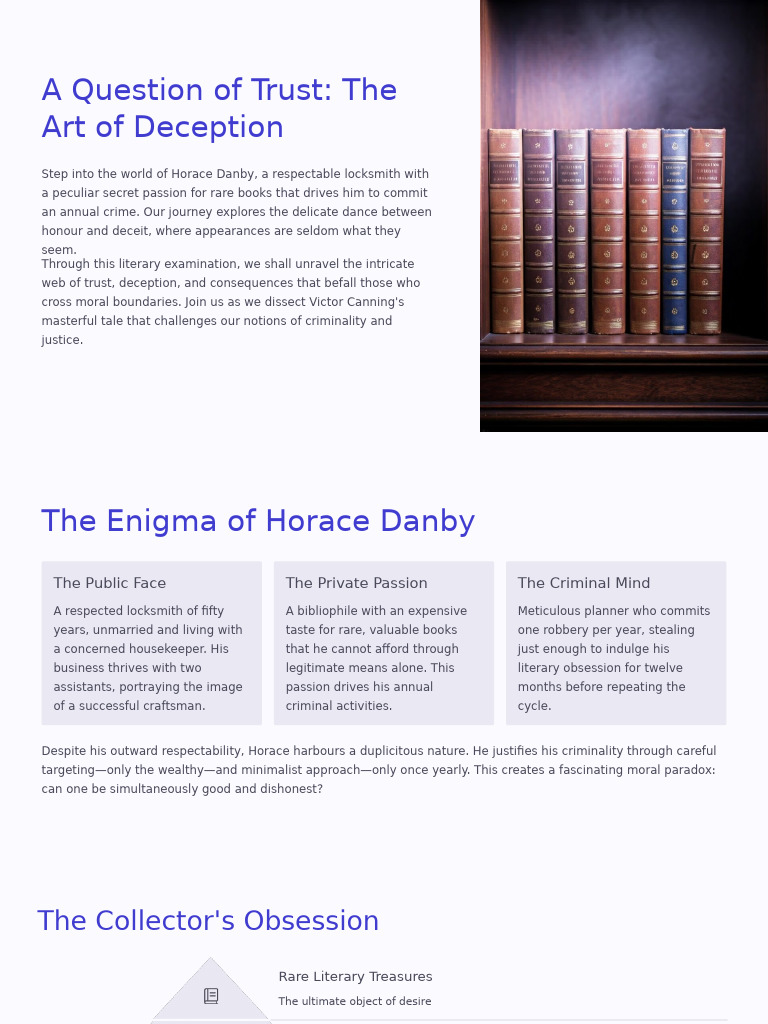 Class 10 English (FOOTPRINTS WITHOUT FEETS) Chapter 4 a-Question-Of-Trust-The-Art-Of-Deception ...