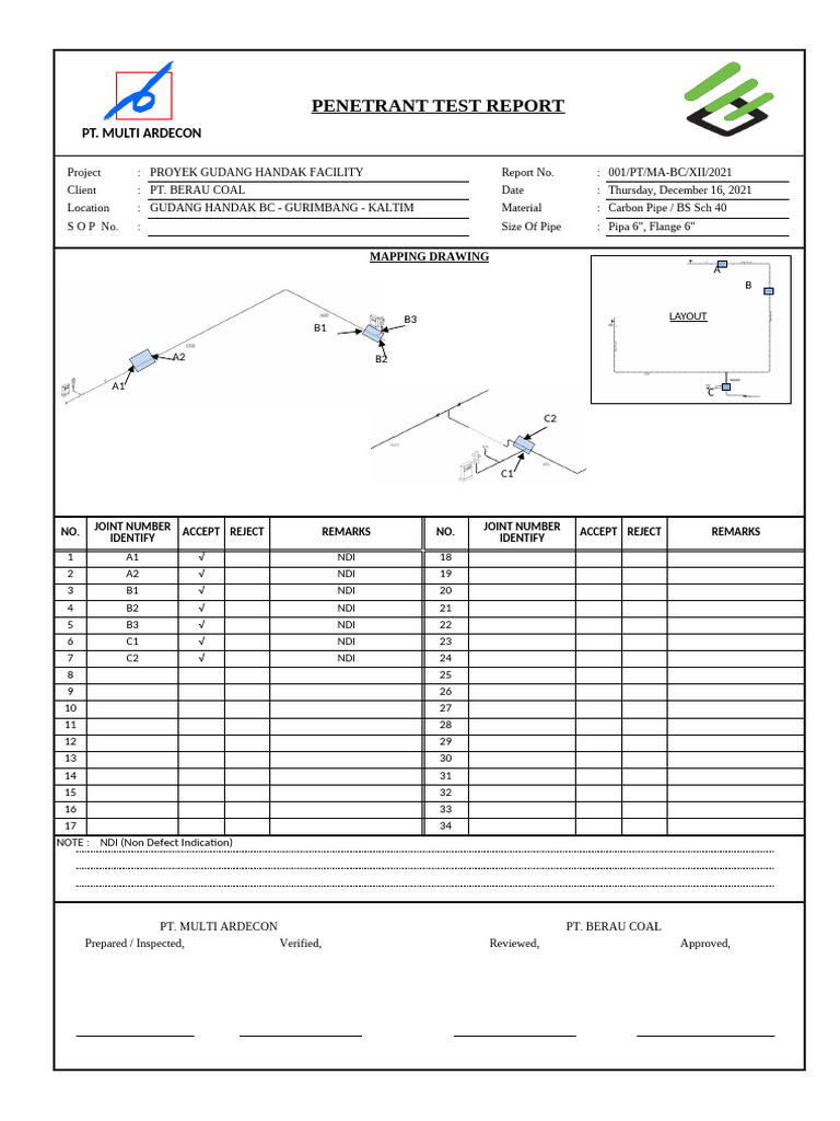 FR - OPS - Penetrant Test - R00 | PDF | Plumbing | Mechanical Engineering