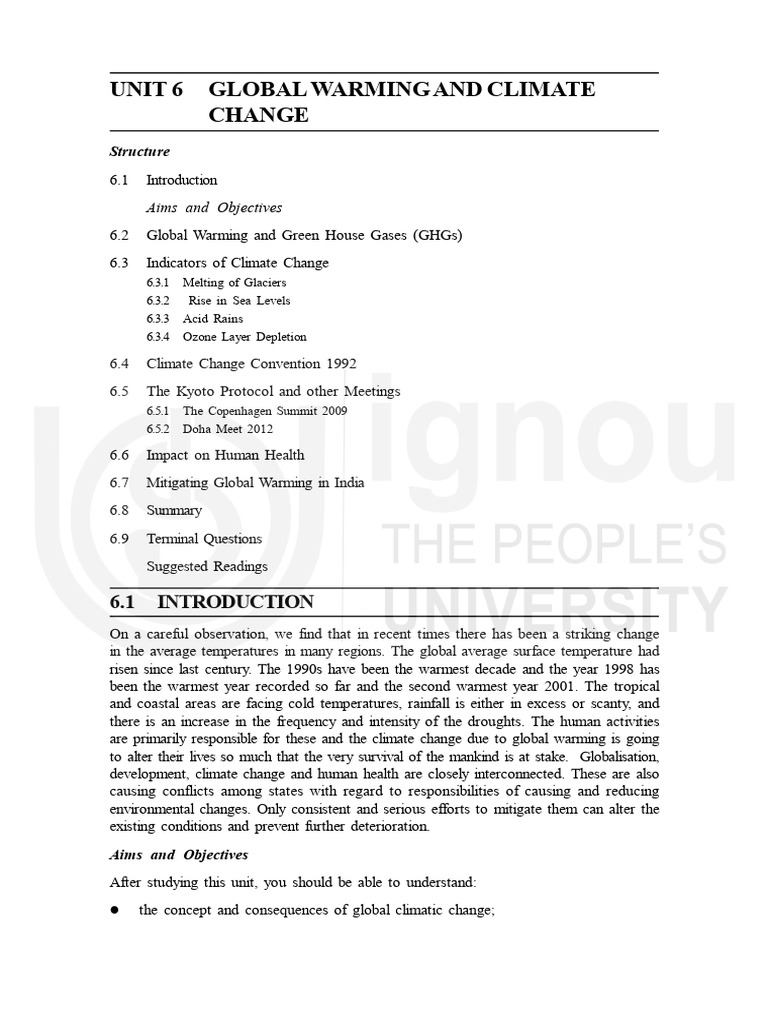 Global Warming and Climate Change Overview | PDF | Climate Change ...
