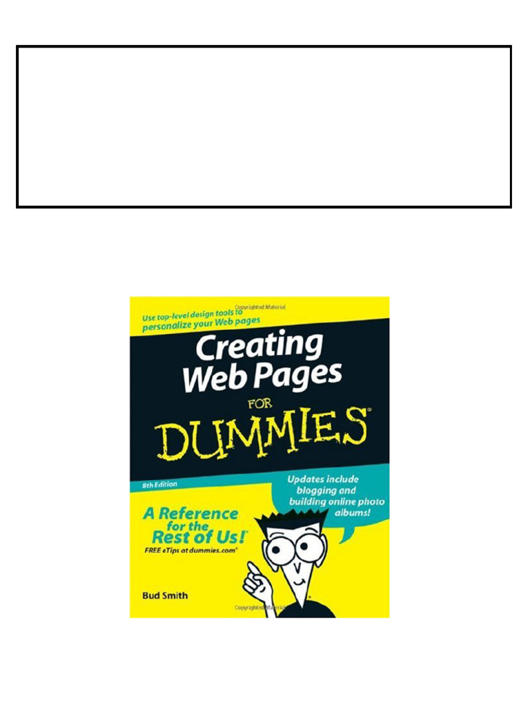 Creating Web Pages For Dummies 8th Ed Edition Bud E Smith Instant Download Pdf Html World