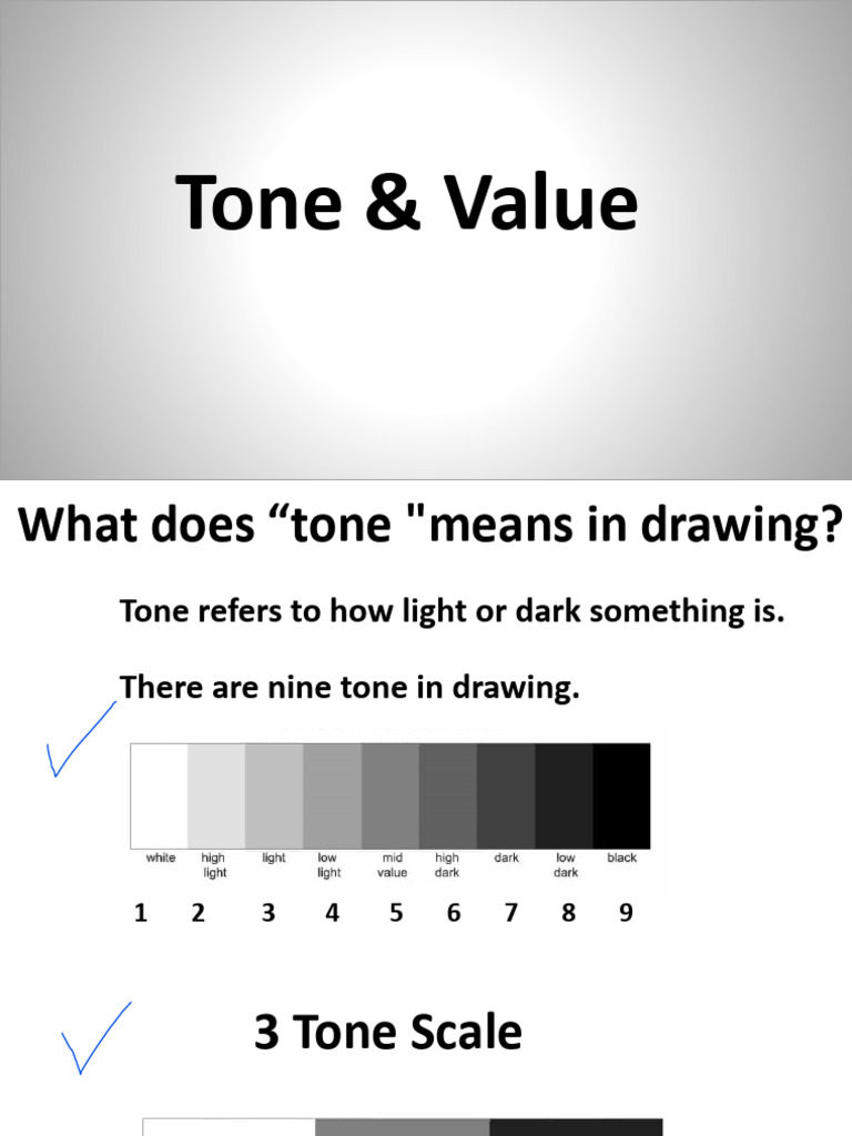 Tone & Value (3 Tone Scale ) | PDF