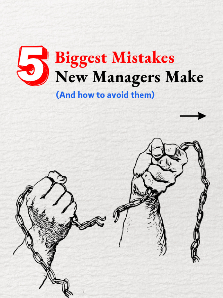 Mistakes New Managers Make How To Avoid Them 1742469661 Pdf