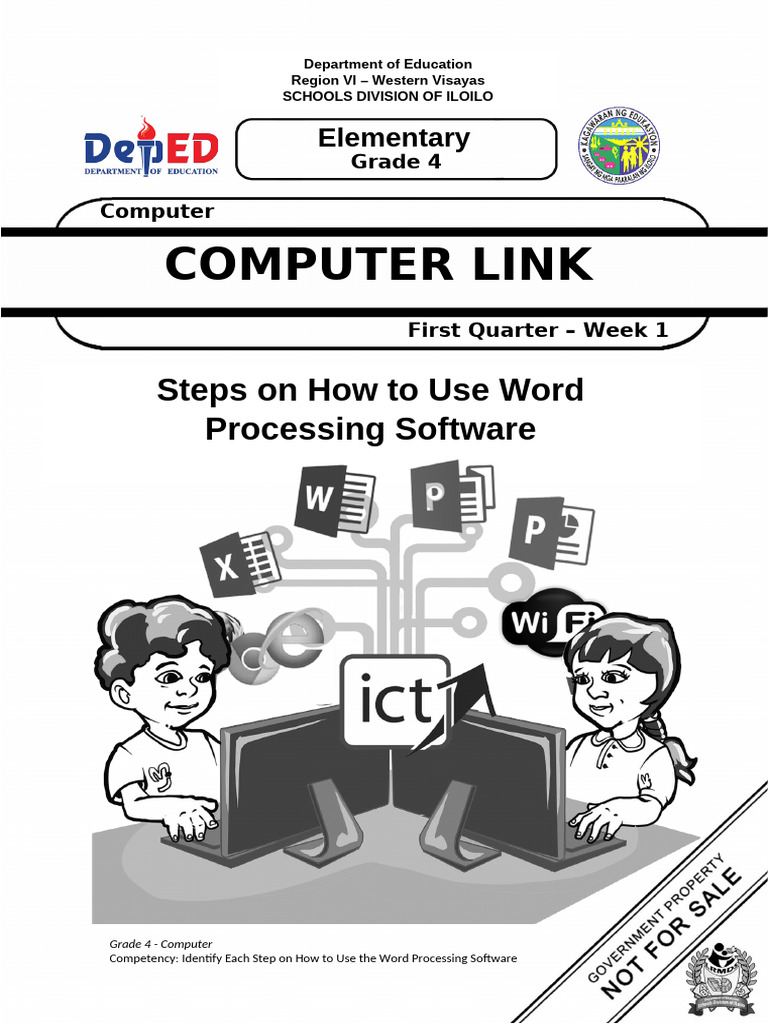 Computer 4 Worksheets - Week 1 | PDF | Microsoft Word | Window (Computing)