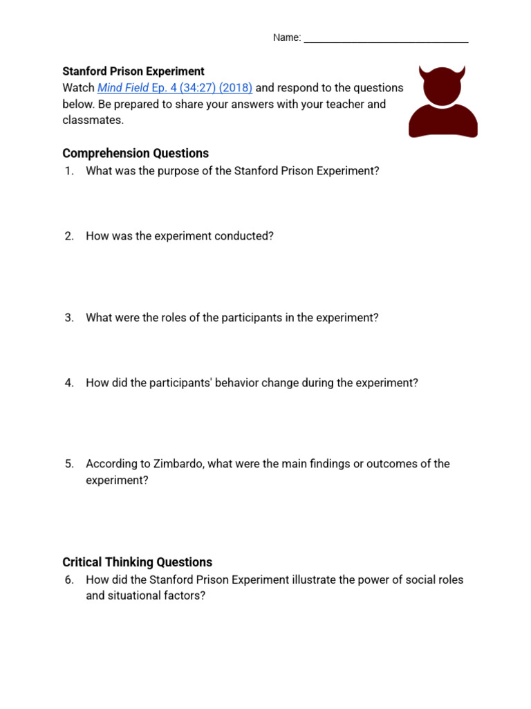 Stanford Prison Experiment | PDF