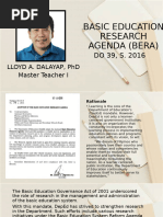 Dep Ed Order No. 39. S 2016 Adoption of The Basic Education Research ...