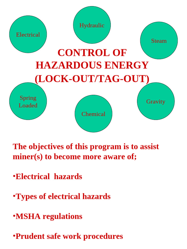 Control of Hazardous Energy - LOTO-3 | PDF | Machines | Electricity