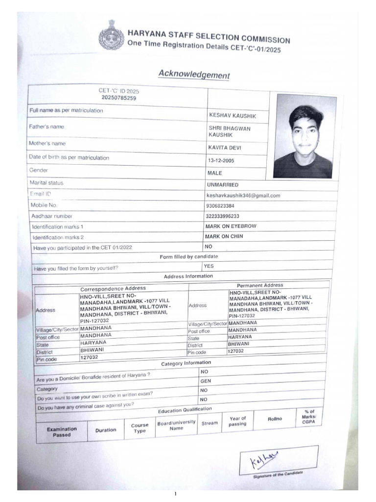 Acknowledgment | PDF