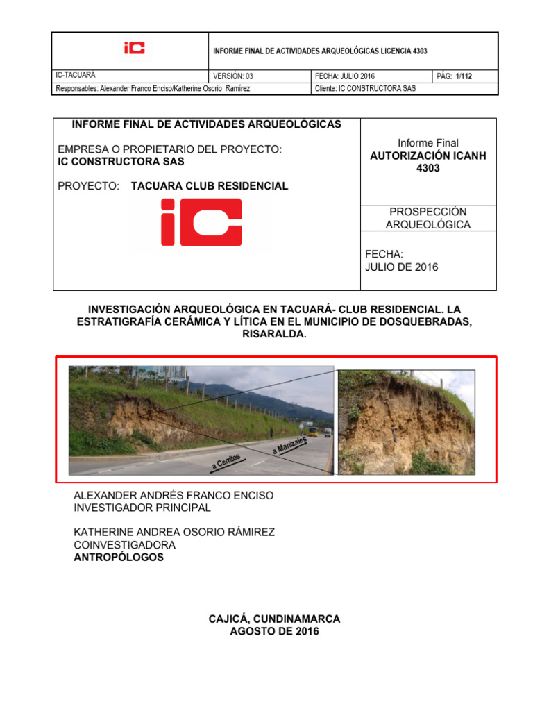 Inf FINAL TACUARÁ SEP | PDF | Arqueología | Cerámica