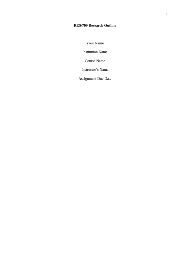 Dissertation Research Outline Guide | PDF | Theory | Capital Punishment