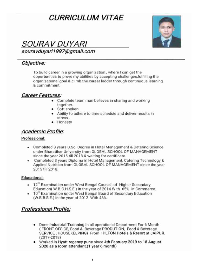 Sourav Duyari With Documents | PDF