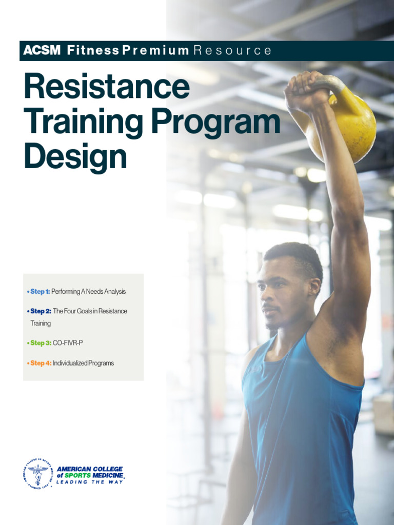 Acsm Resistance Training Program Design | PDF | Strength Training ...