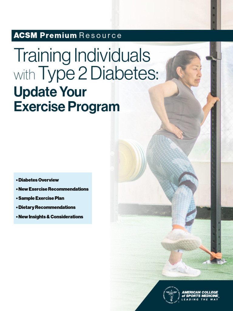 Exercise Guidelines for Type 2 Diabetes | PDF | Prediabetes | Diabetes