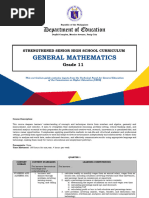 Pilot SHS General Mathematics | PDF | Student's T Test | Statistics