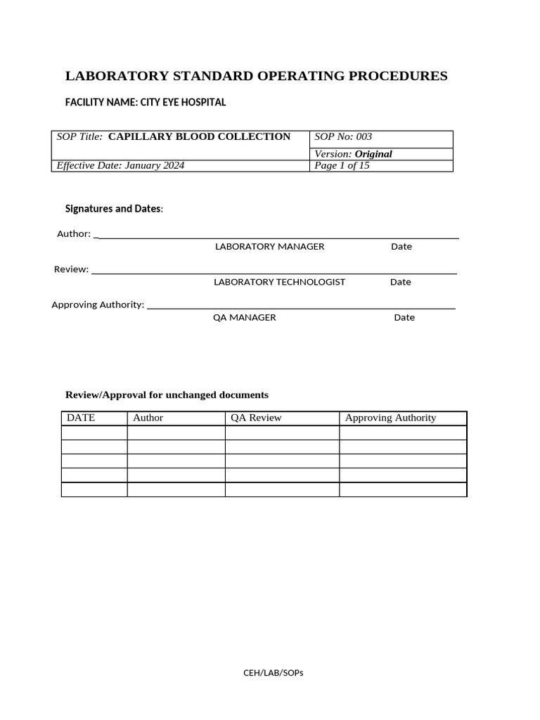 Capillary Blood Collection OK | PDF | Medical Specialties | Clinical ...
