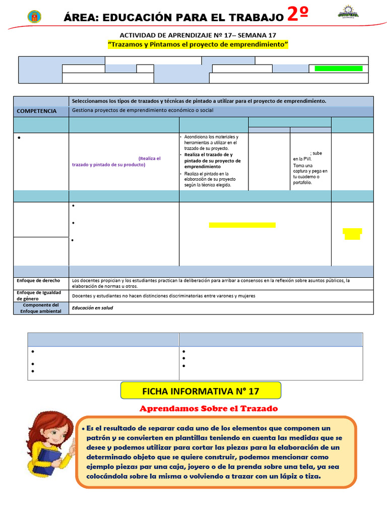Ept 2° - Semana 17-Ficha Informativa 17.eda1 | PDF | Pinturas