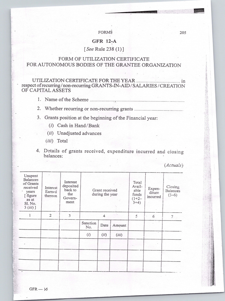 Utilization Certificate | PDF