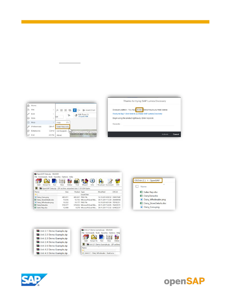 openSAP Lum1 Week 2 Working With Demo Examples | PDF | Computer File | Zip (File Format)