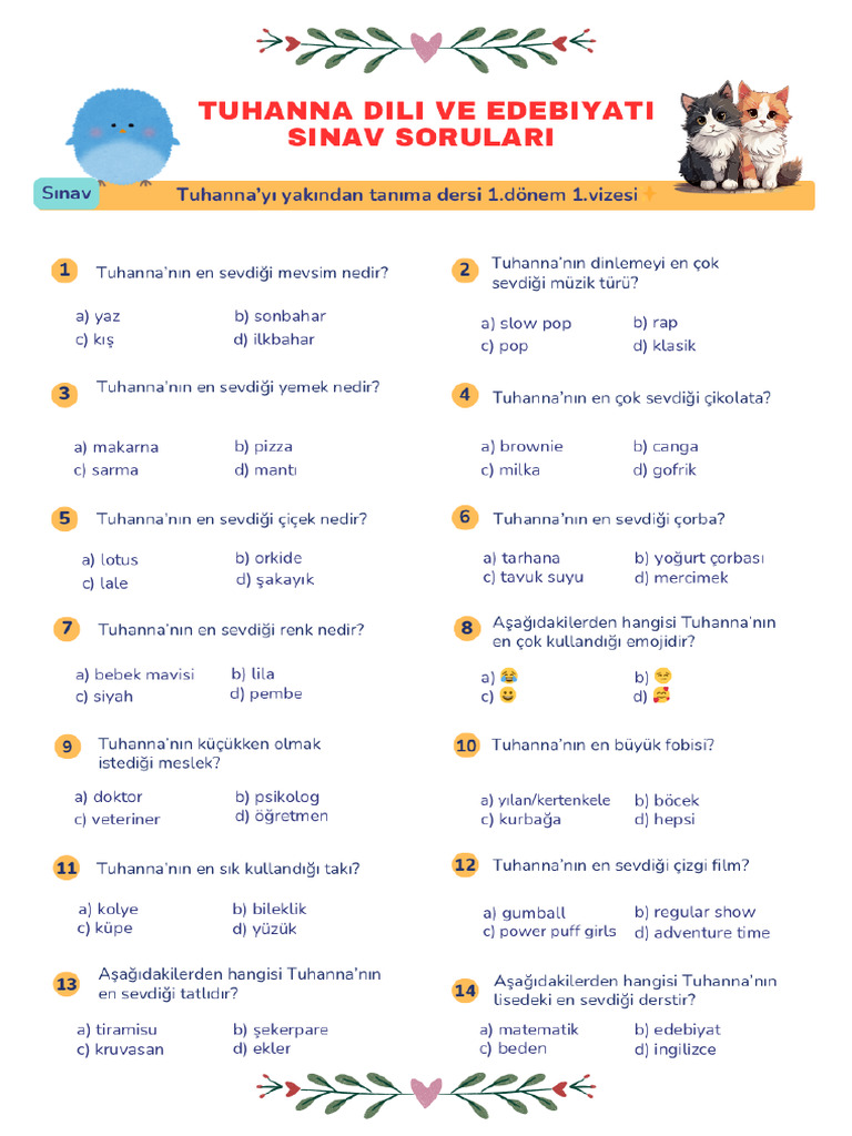 Beni Ne Kadar Iyi Tanıyorsun¿ | PDF