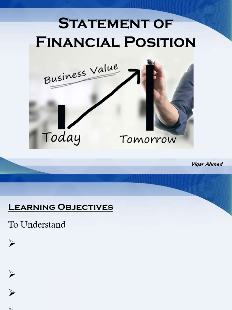 Understanding Financial Position Statements | PDF | Balance Sheet ...