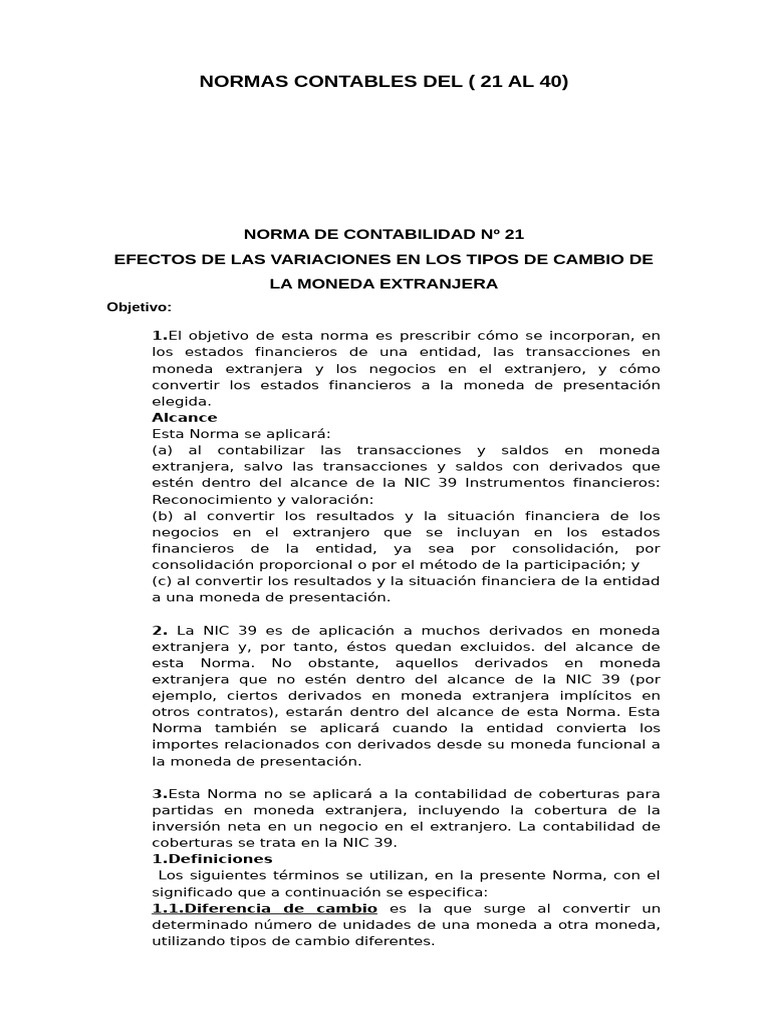 Toda Las Normas Contables | PDF | Contabilidad | Estado financiero