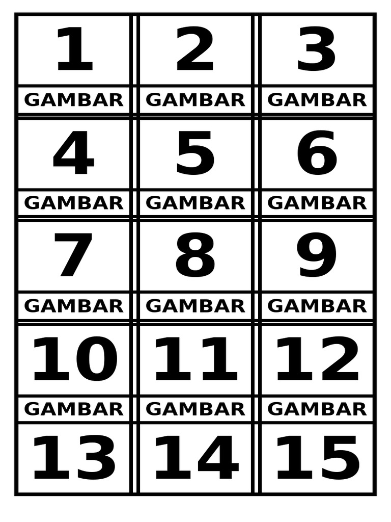 Nomor Undi Gambar Bercerita | PDF