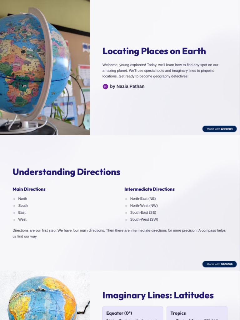 How to Locate Places on Earth | PDF | Longitude | Latitude