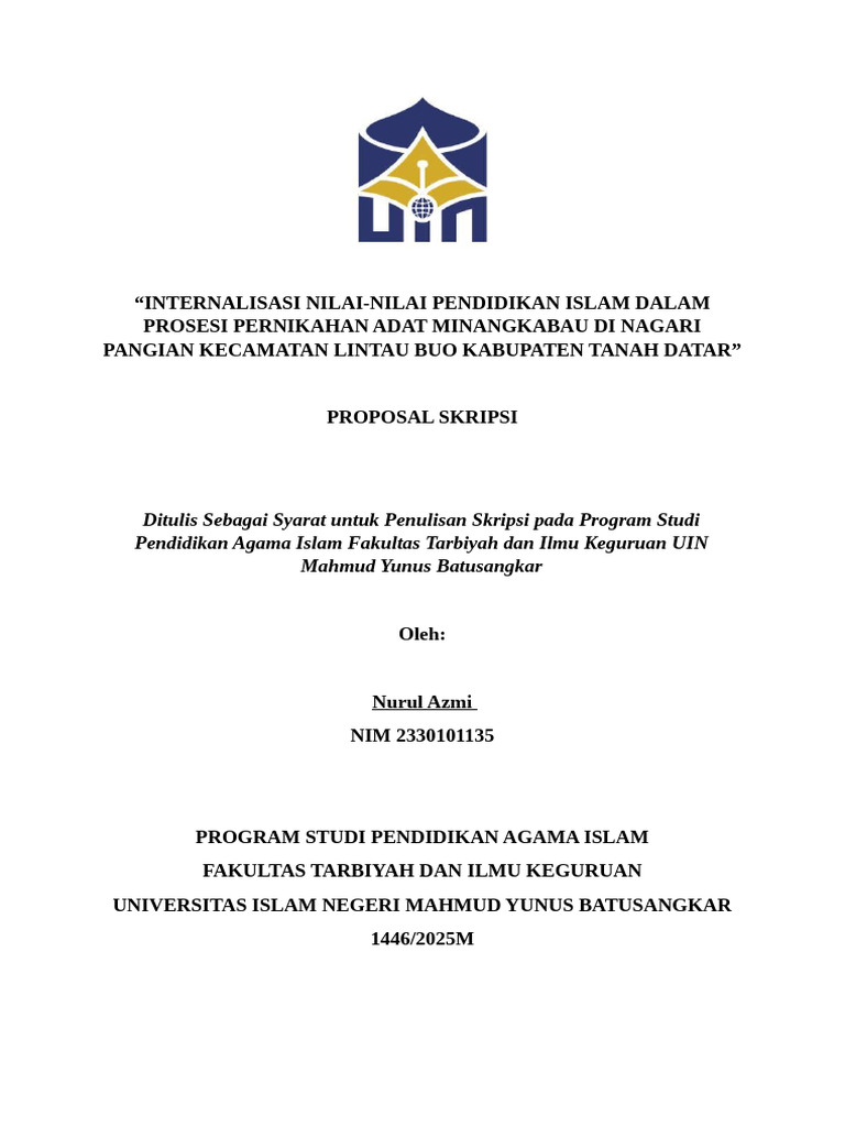 Proposal Penelitian Kualitatif | PDF