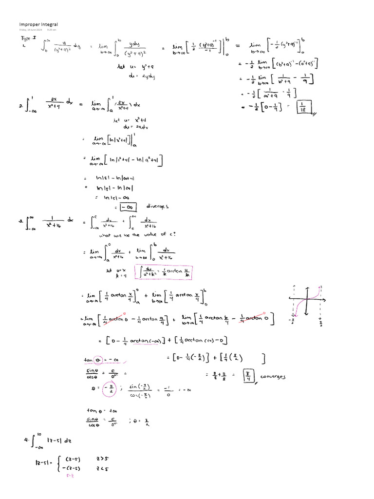 Improper Integral | PDF