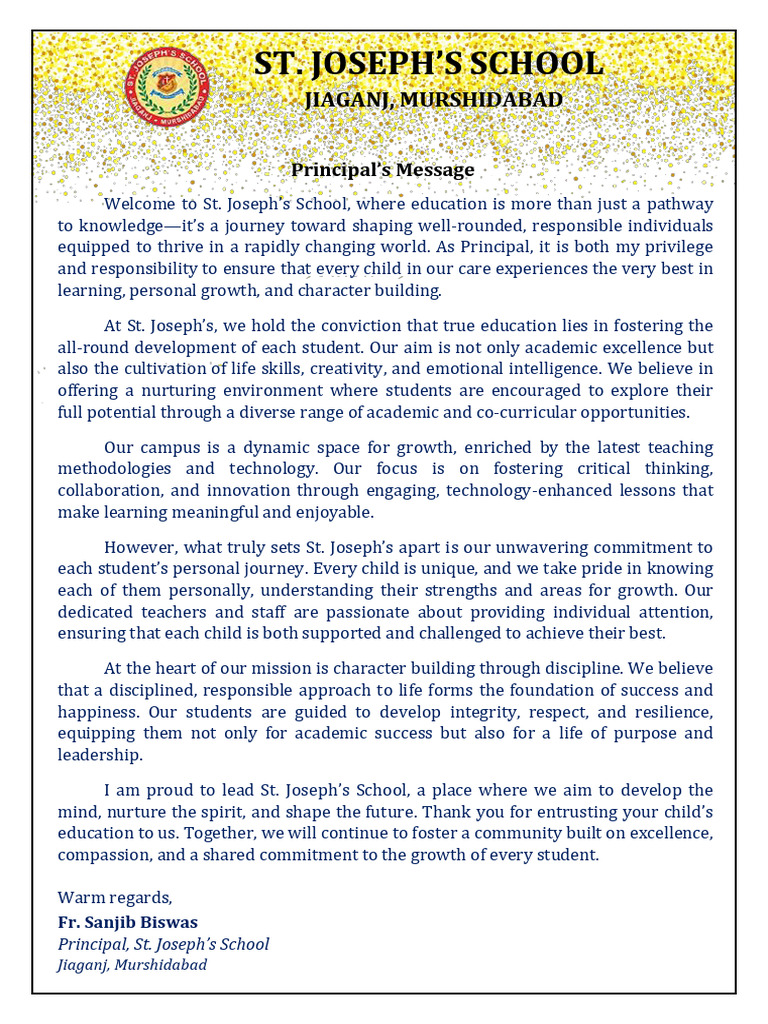 Principal Message | PDF