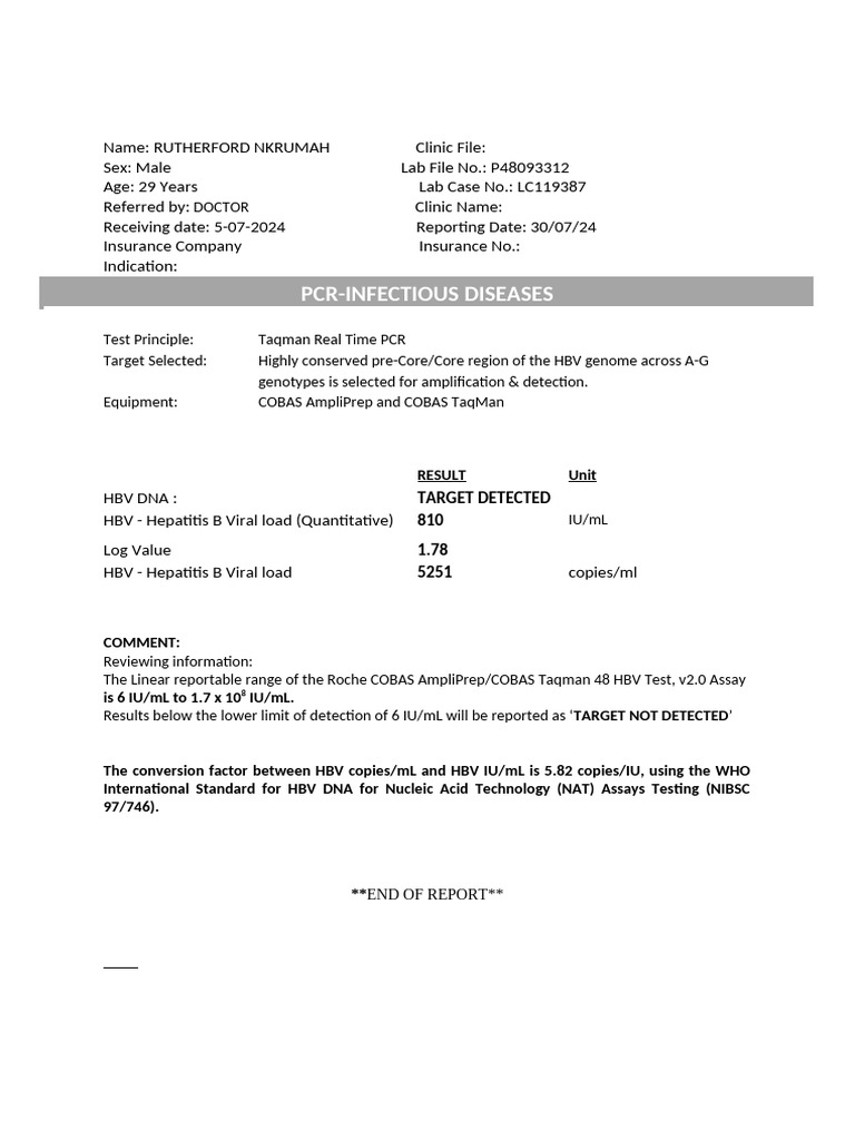 HBV Viral Load-Rutherford Nkrumah | PDF
