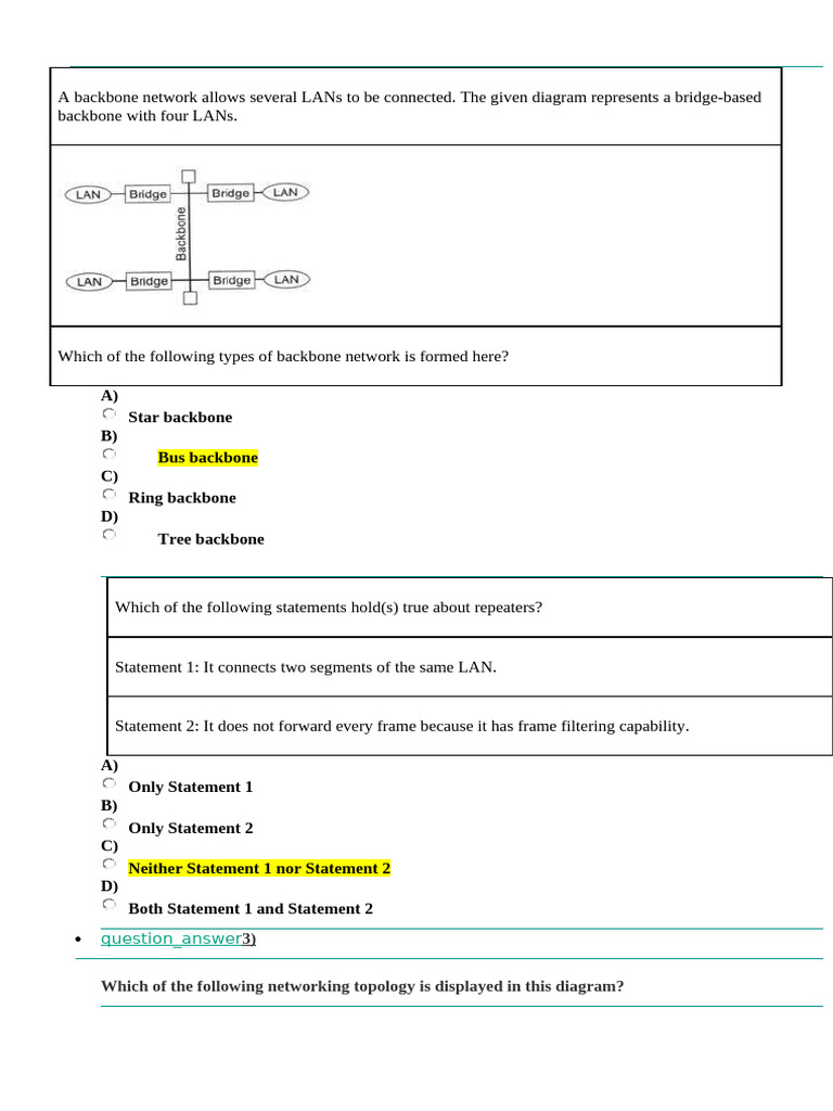 Worksheet Networking Concepts | PDF | Computer Network | Network Topology