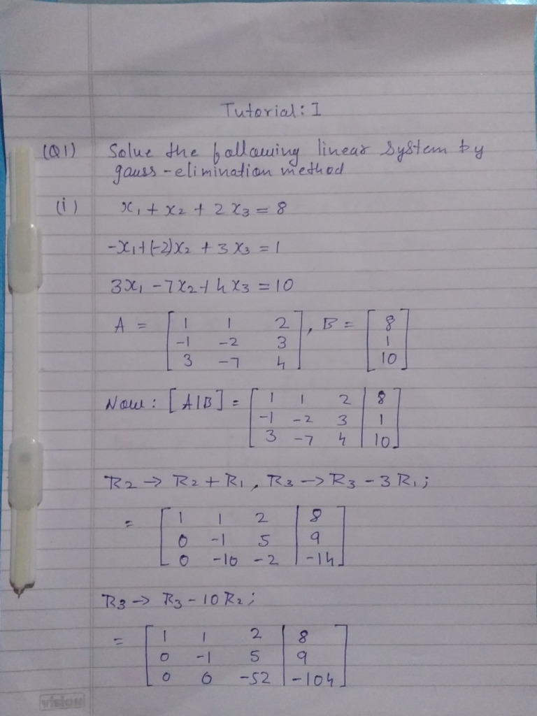 Tutorial 1 Solution | PDF