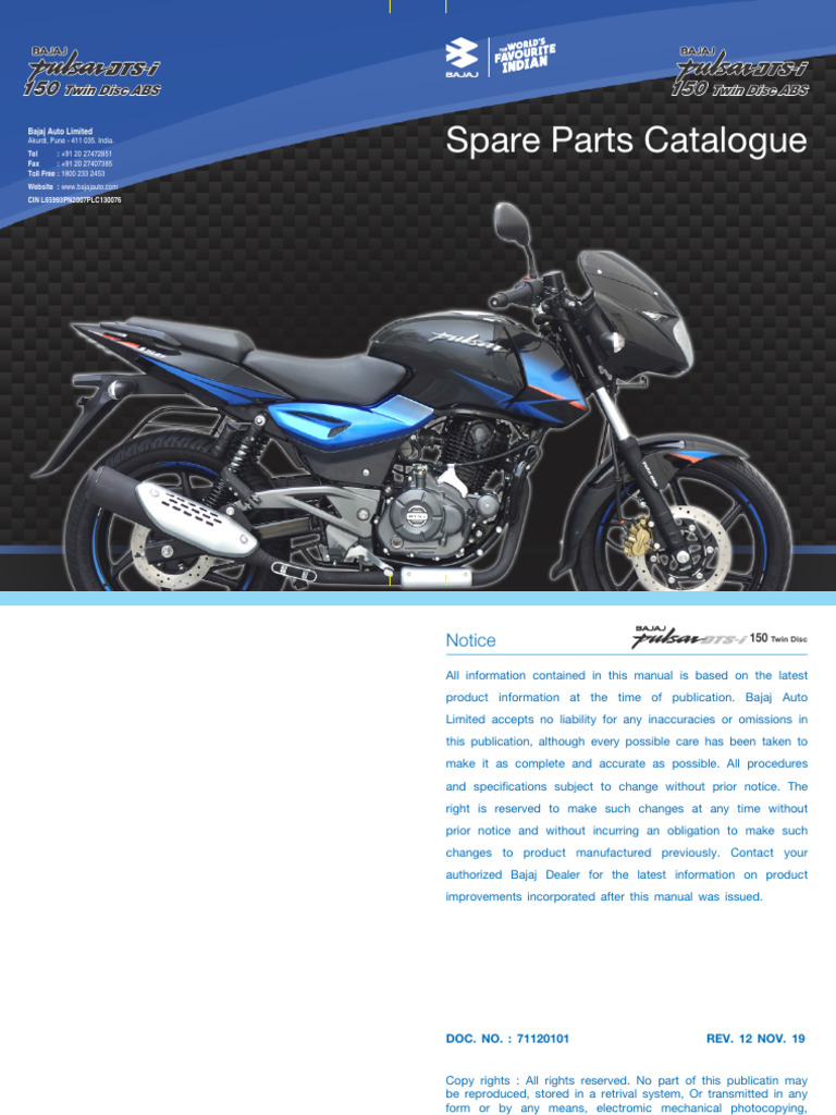 SPC - PULSAR 150 Twin Disc - REV - 12 - NOV. - 19 BS4 CATALOGUE ...