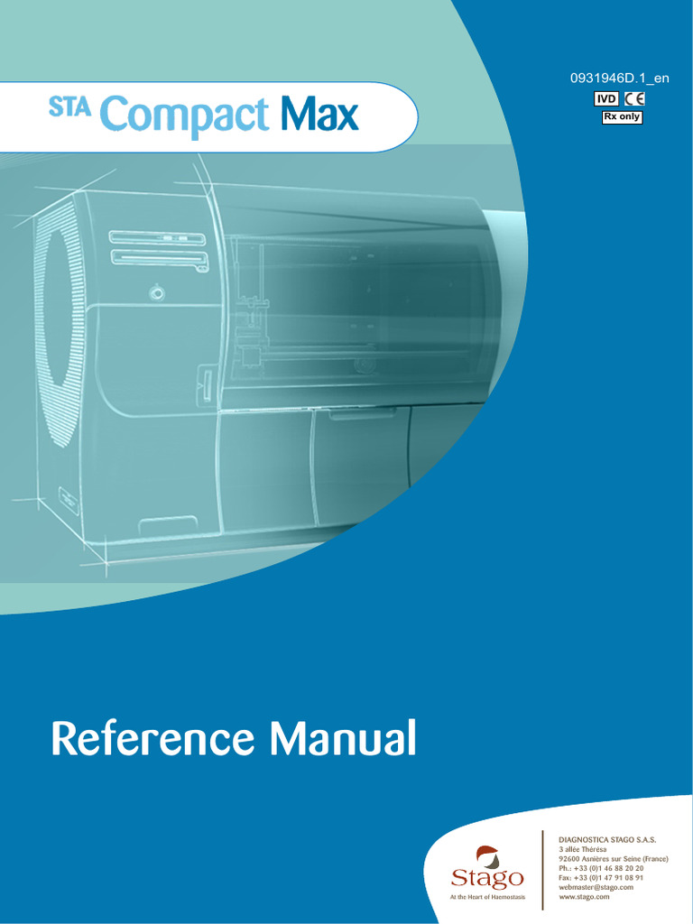 STA Compact Max REFERENCE MANUAL | PDF | Methodology | Medical Device