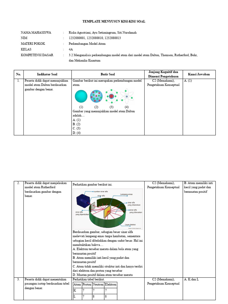 Soal Paket A Kel. 1 | PDF