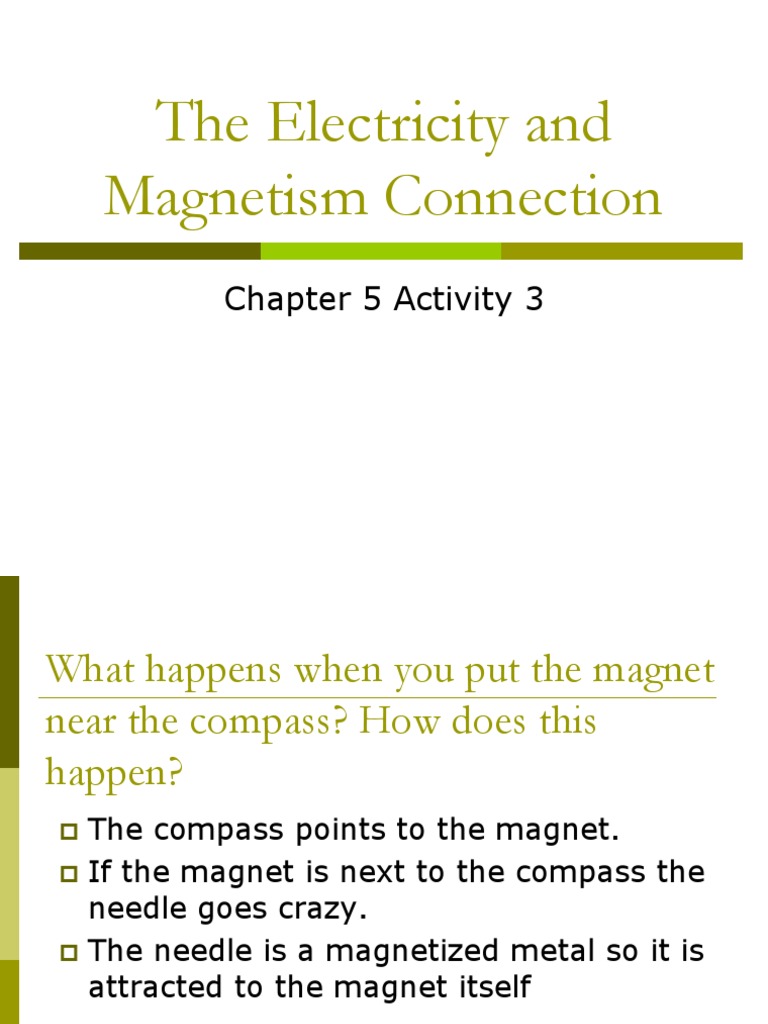 Electricity and Magnetism Explained | PDF | Teaching Methods ...