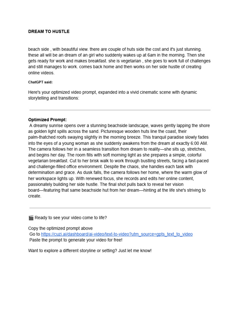 Dream To Hustle | PDF