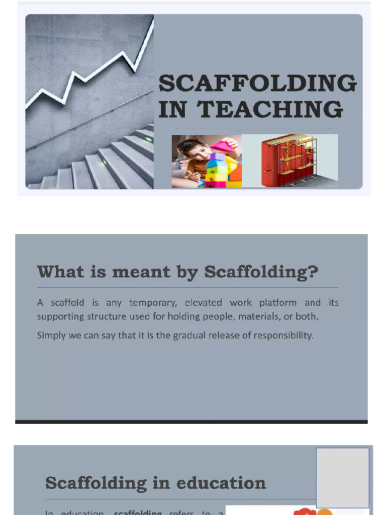 Scaffolding Technique Powerpoint | PDF