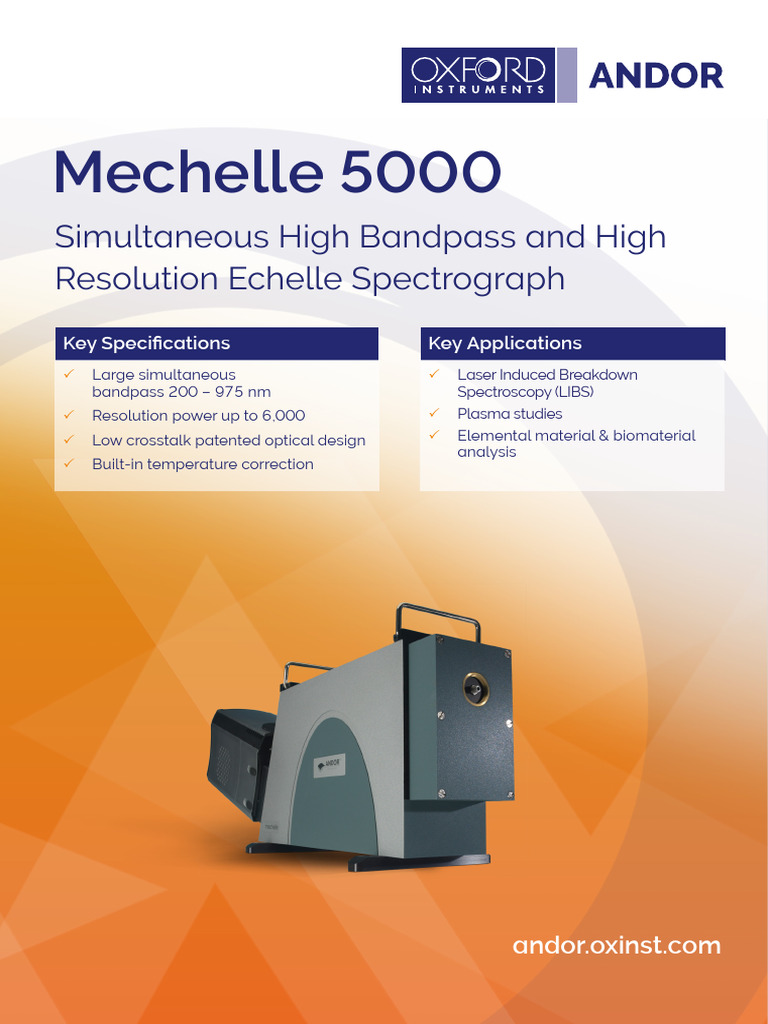 Mechelle 5000 Echelle Spectrograph Overview | PDF | Charge Coupled ...