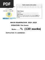 Math p6 Questions From Nesa | PDF | Area