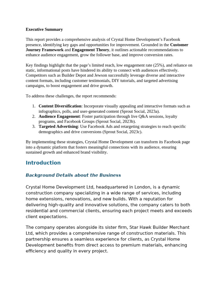 Executive Summary: Background Details About The Business | PDF ...