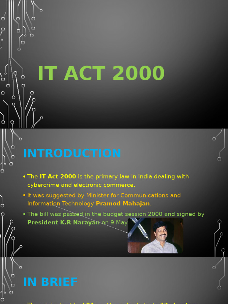 It Act 2000 | PDF