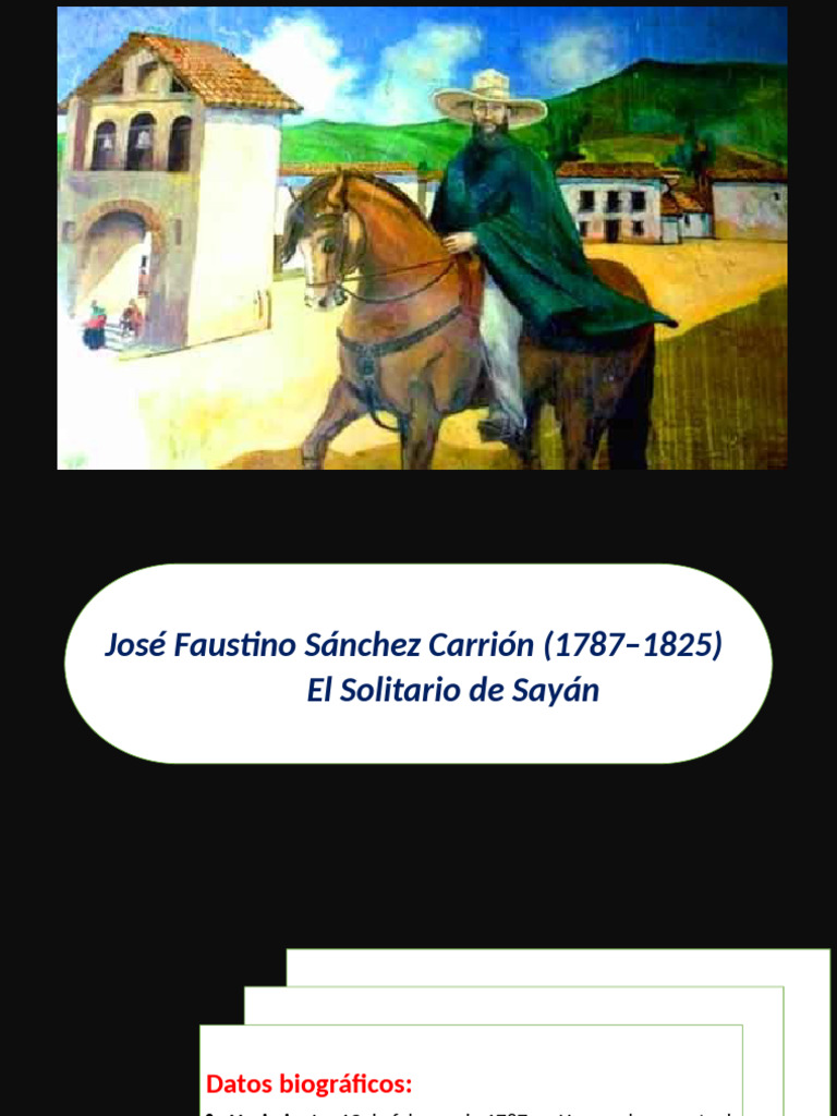 Legado de José Faustino Sánchez Carrión | PDF | República | Ciencias ...