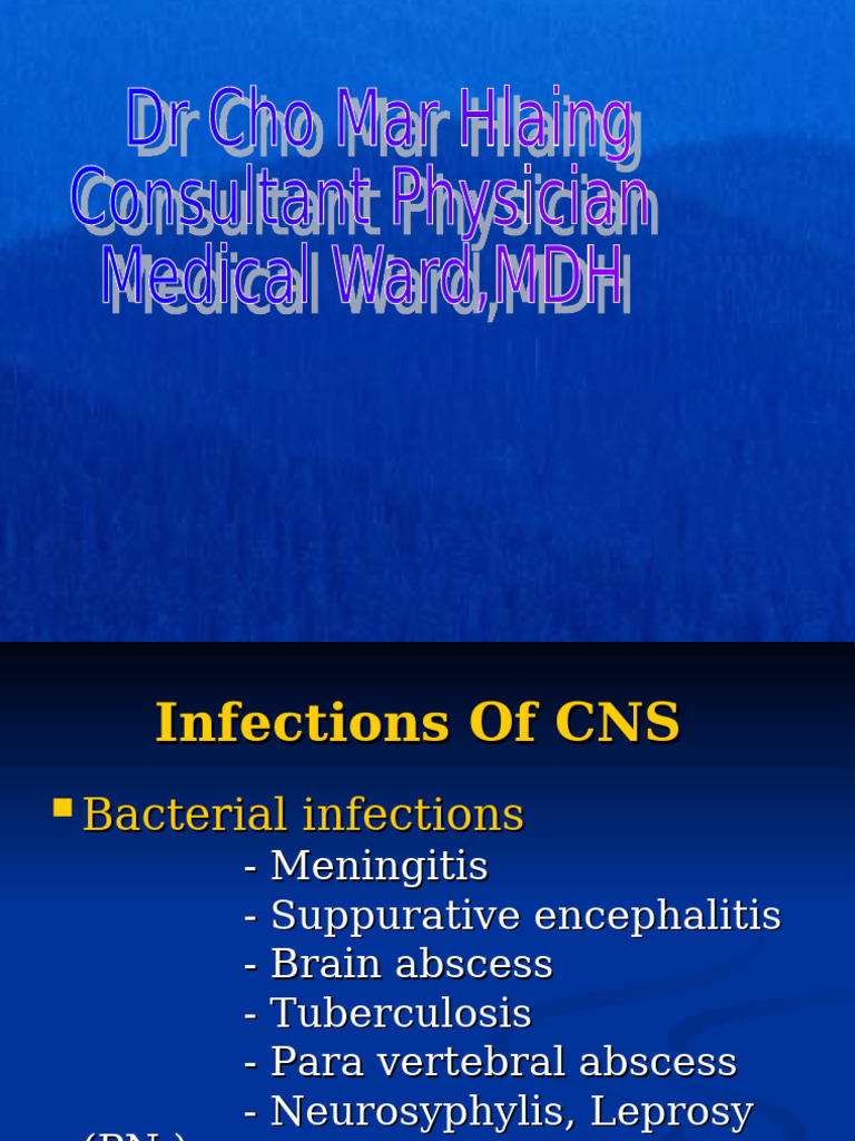 Infections of CNS - A45a0df0 C7af 4af8 B8e5 D660d2dd038a | PDF ...