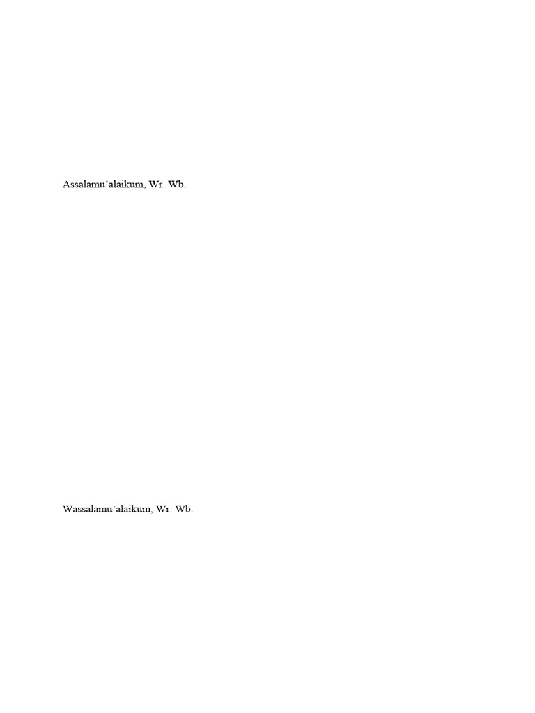 Surat Permohonan Sempro Nazila Baru | PDF