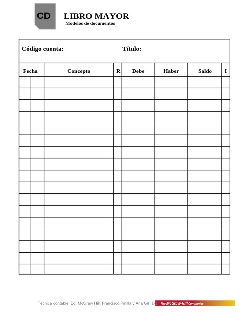 Libro Mayor: Modelos y Técnicas | PDF